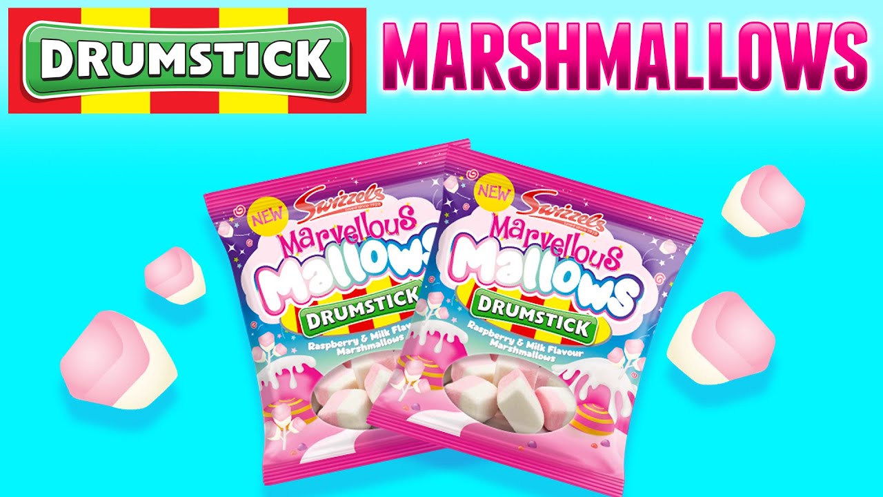 Swizzel's Drumstick Marvellous Mallows Review (Raspberry & Milk)
