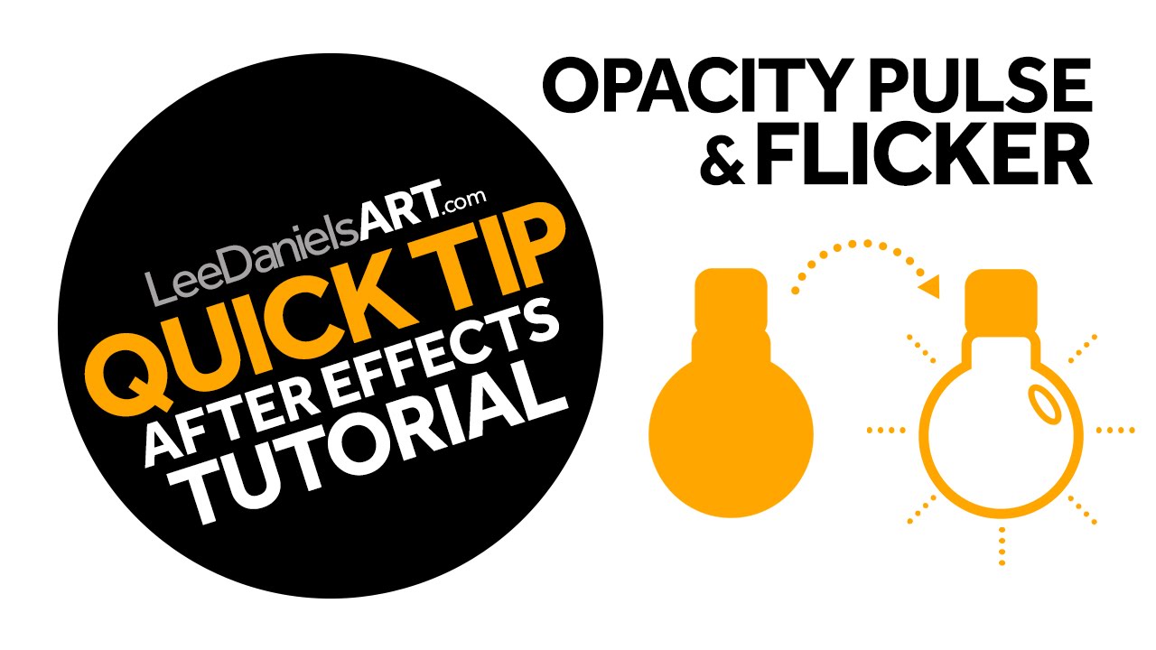After Effects Tutorial | QUICK TIP | Opacity Pulse and Flicker