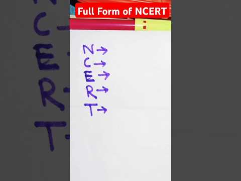 Full Form of NCERT #uniqueknowledge #fullform #shorts