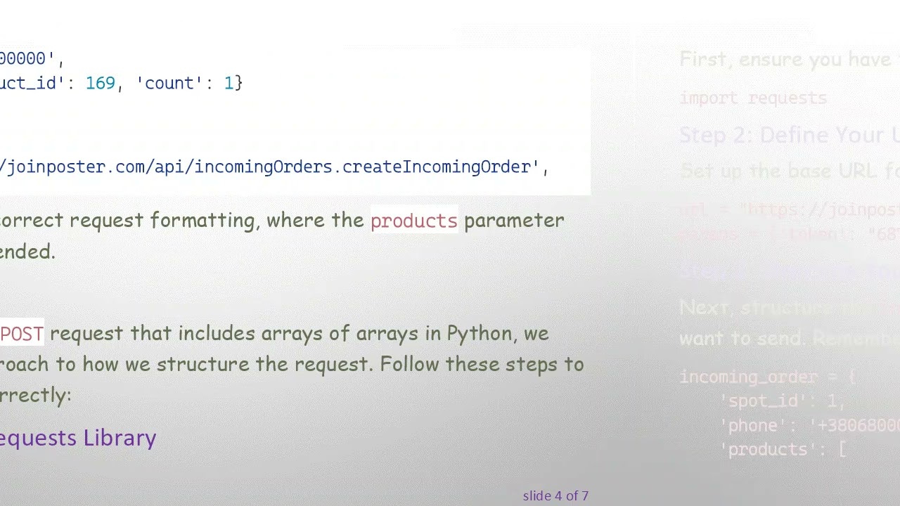 Creating a POST Request with Arrays in Python Requests