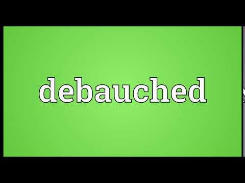 Debauched Meaning | Wordogram