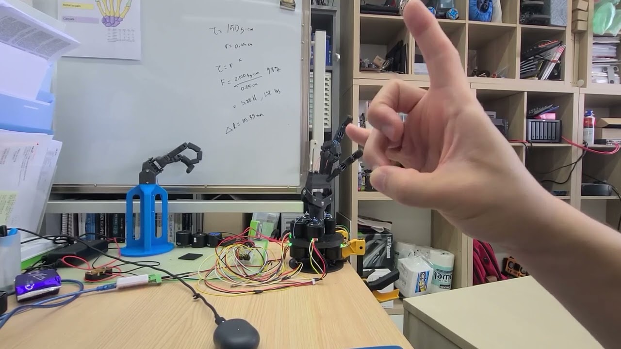 Real-time Robot Hand Control Using RGB Video Pose Estimation