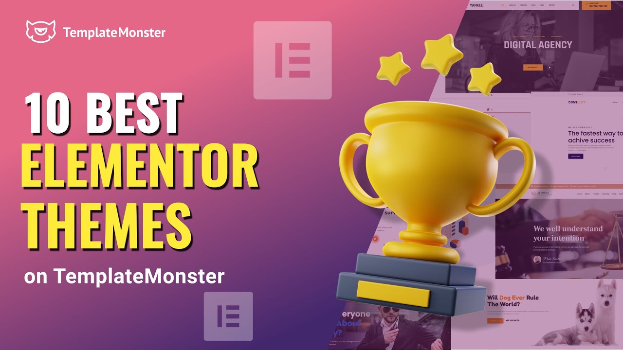 10 Best Elementor Themes on TemplateMonster
