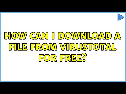How can i download a file from virustotal for free?