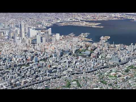 Yokohama Aerial View 3D  Spectacular 4K Drone Tour of Japan’s Port City