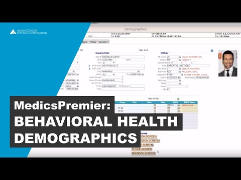 MedicsPM for Behavioral Health - Demographics