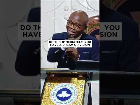 Do This IMMEDIATELY You Have Dream or Vision | Pastor Kayode Olawuyi