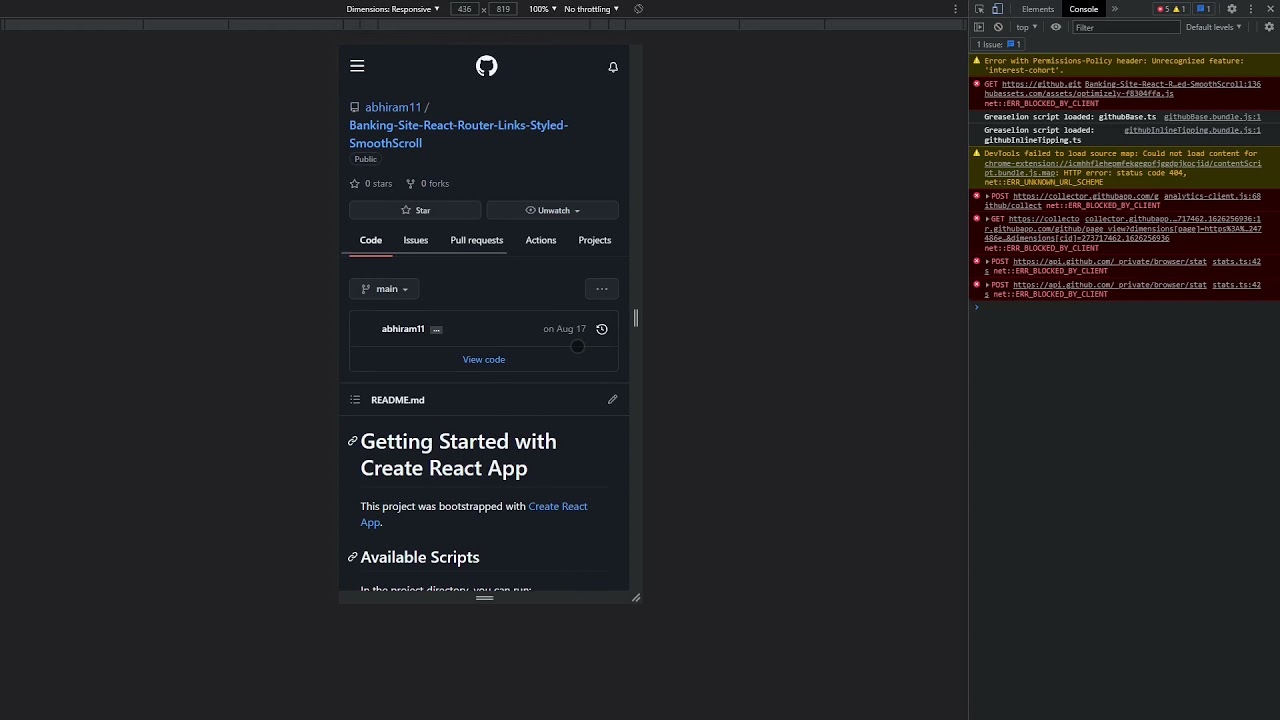 Github Info Catcher App in React Native