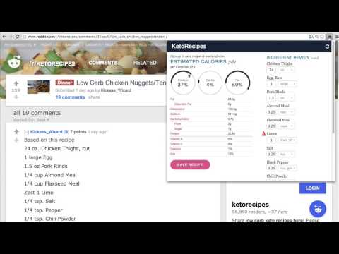 Recipe Calorie Calculator by KetoRecipes.com