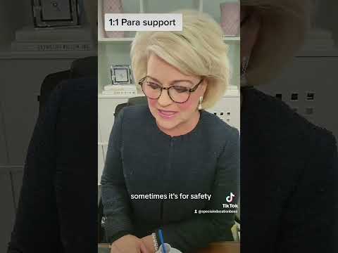 We meet the child's unique needs, if that's a 1:1 para then do that