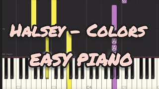 Halsey - Colors (Easy Version) by C Music 악보