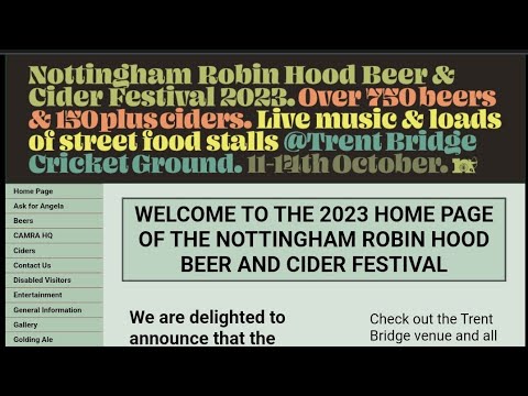 Robin Hood Beer and Cider Festival 2023 - A Look at Breweries and Beers, the boxtickers