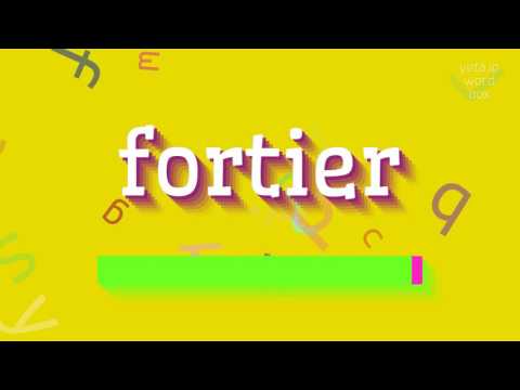 How to say "fortier"! (High Quality Voices)