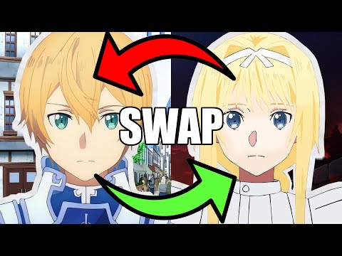 WHAT IF EUGEO and ALICE SWAPPED places #sao #swordartonline #alicization