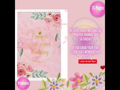 Free Cozy Digital Prayer Journal: Manifest your Prince Charming!