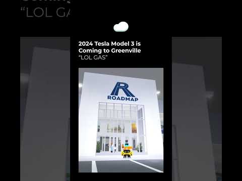 NEW Tesla Coming to Greenville Future Update Leaks (2024 Tesla Model 3) | Greenville Roblox #SHORTS