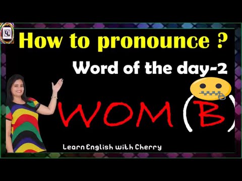 English word of the day 2 - Womb – Pronunciation - Meaning - English Vocabulary day use - #cherry