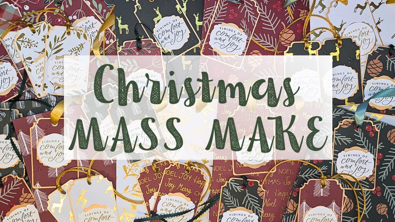 MASS MAKE: Christmas in July 2025 | Gift Bags & Tags | #paperstashsmash