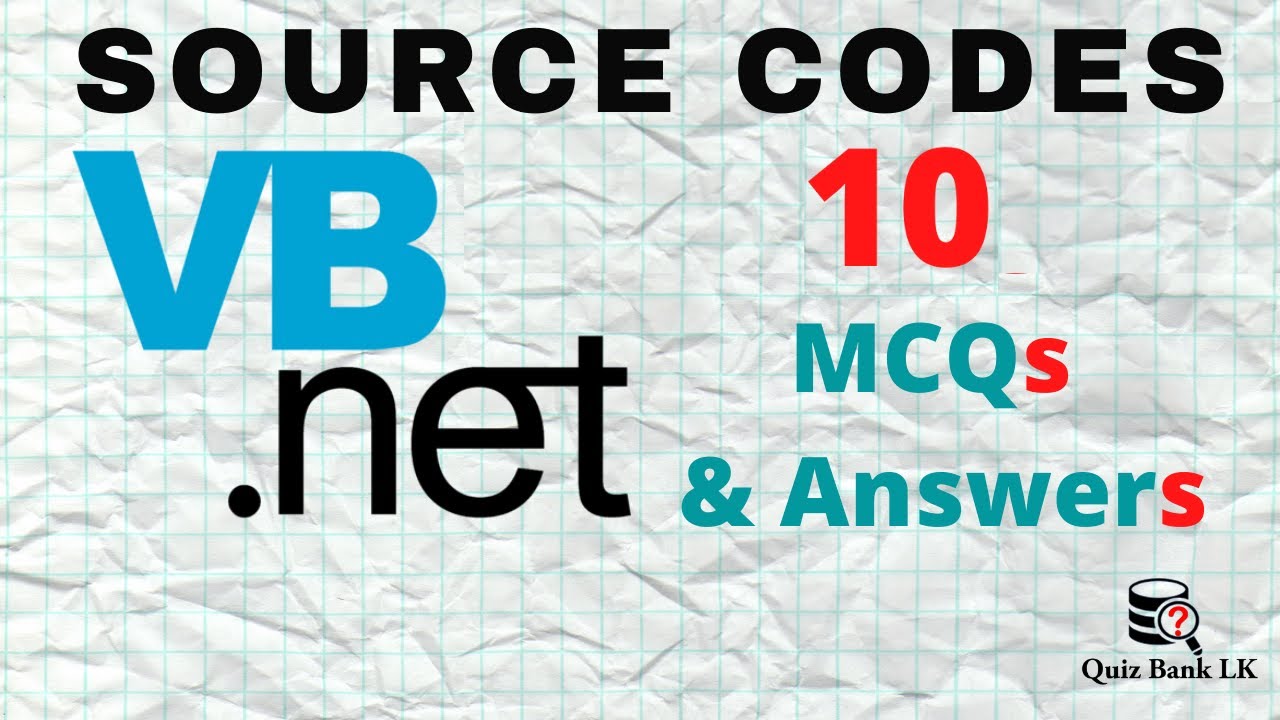 VB NET | Source Code MCQ Quiz