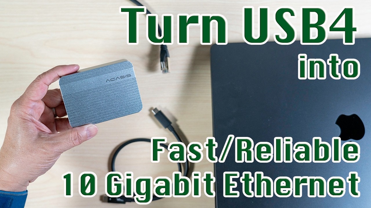 Acasis USB-C/Thunderbolt 40Gbps to 10 Gigabit Ethernet Adapter NT0201