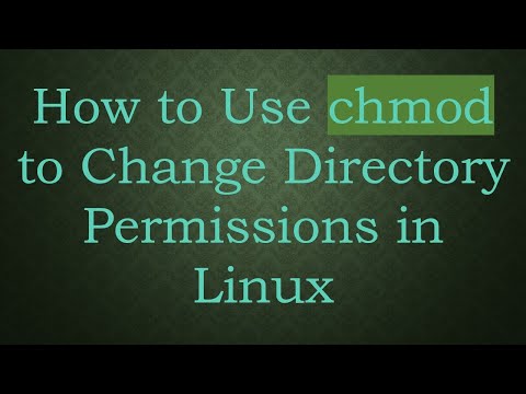 How to Use chmod to Change Directory Permissions in Linux