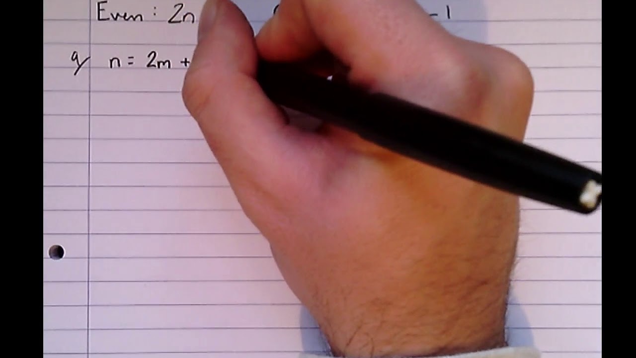 Proof Using Odd And Even Numbers