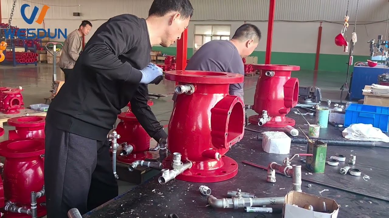 Fire valve manufacturing process | From workshop processing to finished product | WESDUN Valves