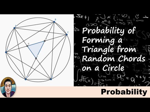 Probability of Forming a Triangle from Random Chords on a Circle