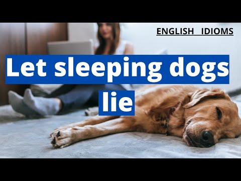 Let sleeping dogs lie | Learn this idiom and use in your daily conversations | TELW | Learn English