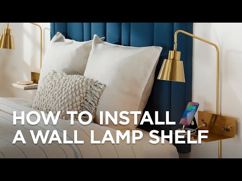How to Install a Wall Lamp Shelf - Installation Tips From Lamps Plus
