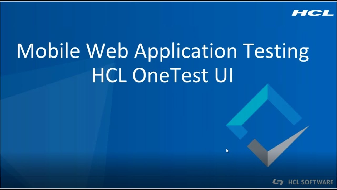 OneTest UI - Mobile Web Application Testing