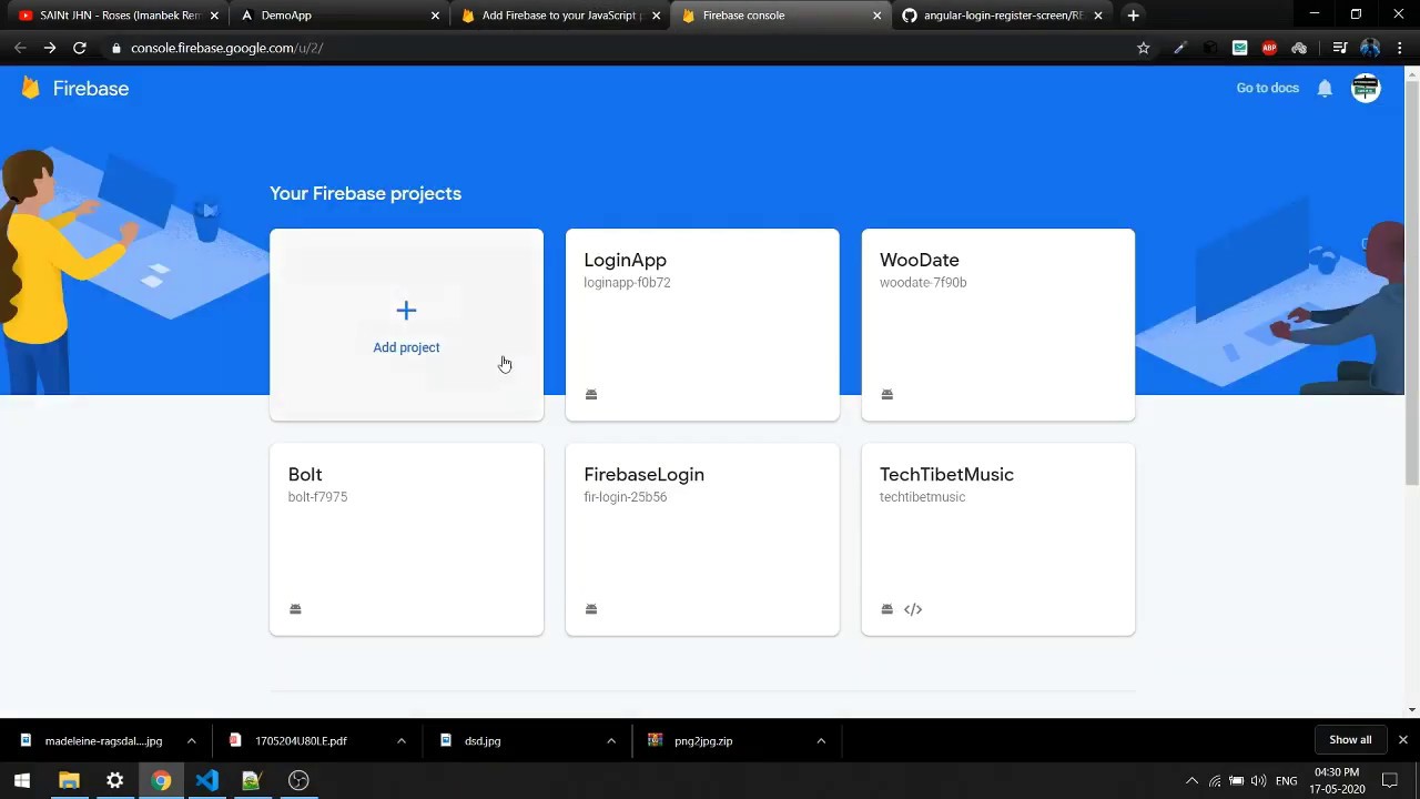 Angular Firebase google login part 1/2 (Connect Firebase)