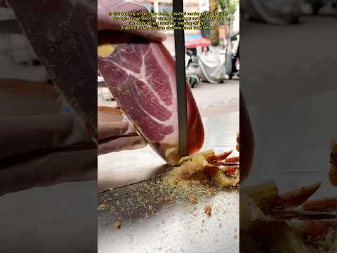 Paper-Thin Sliced Ham, Hand-Cut by a Master #foodie #craftsmanship #craftsman
