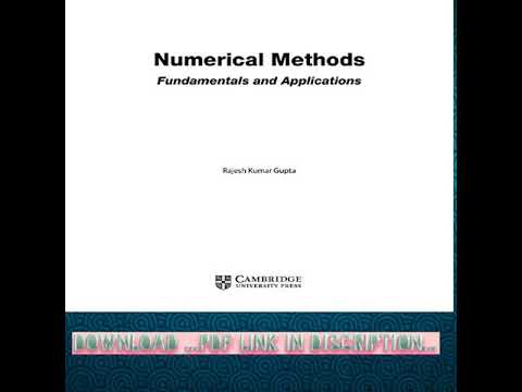 Numerical method by Rajesh Kumar Gupta pdf