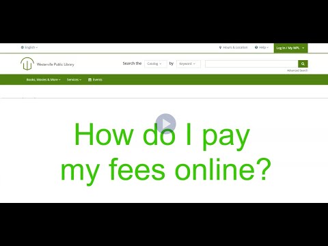 Pay Your Library Fees Online