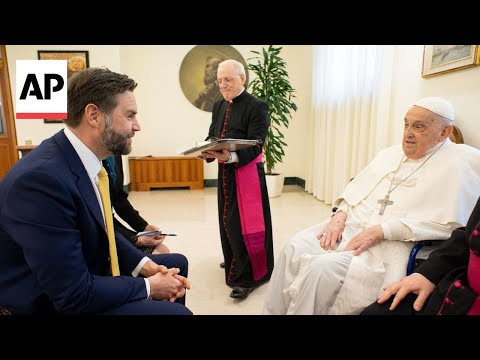 JD Vance meets Pope Francis at the Vatican on Easter Sunday