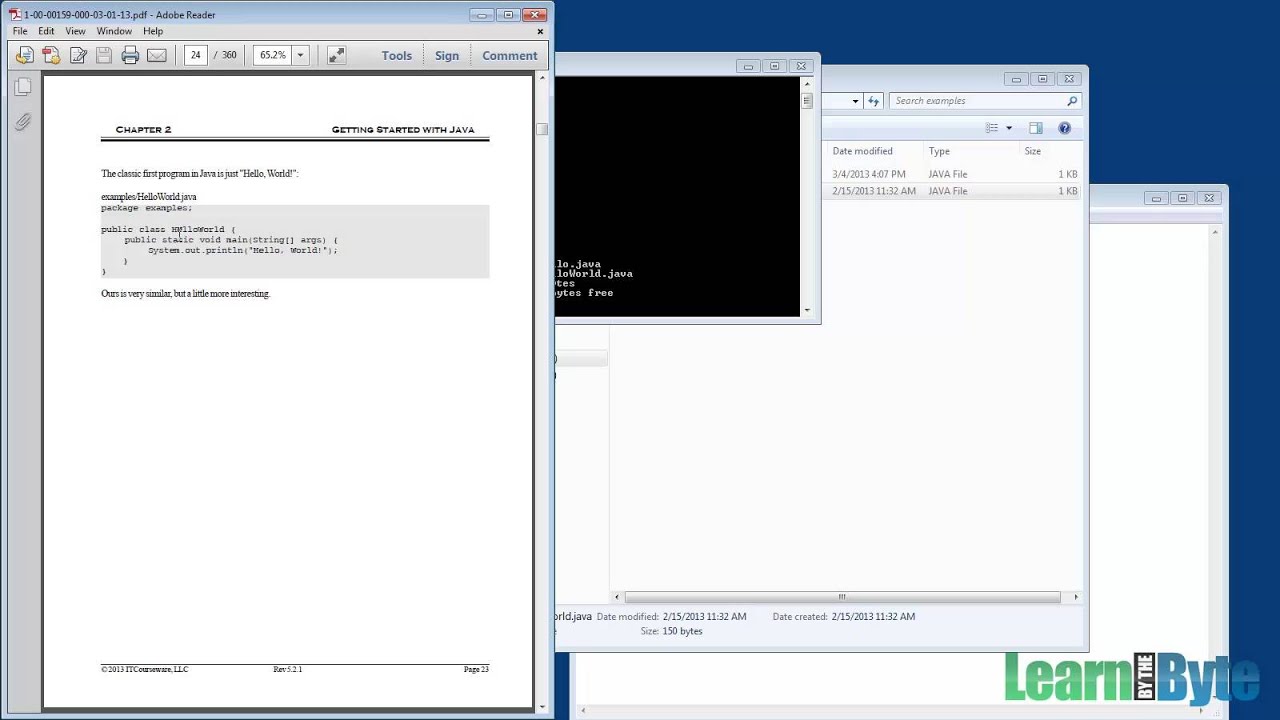 Intro to Java Training Course - Chapter 2 - Compiling and Interpreting Applications