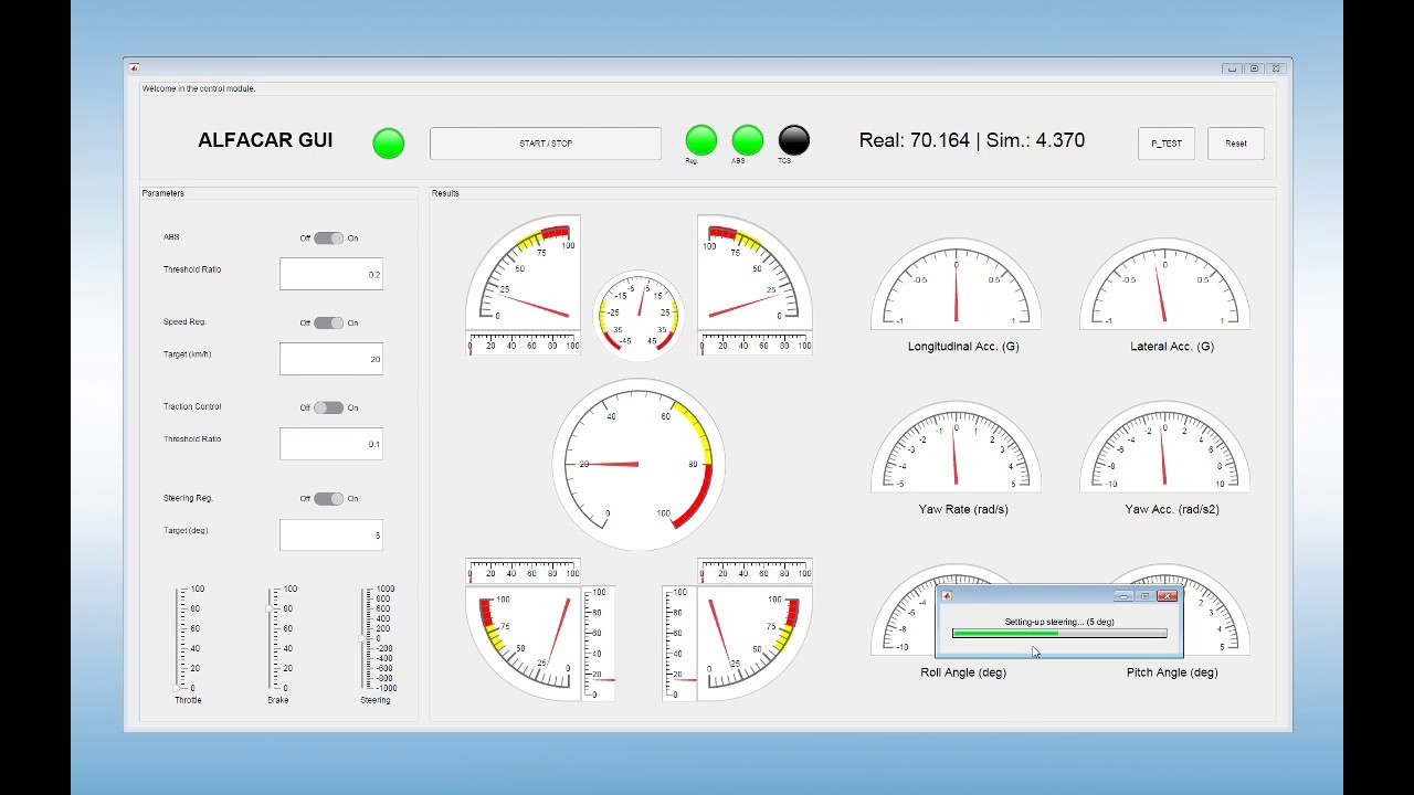 Vehicle Dynamics Simulation (Adams Car - MATLAB / Simulink)