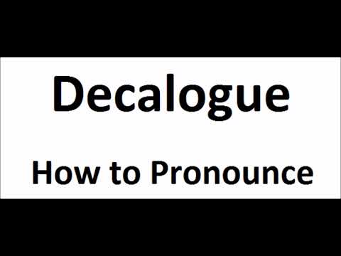 How to pronounce Decalogue||How to say Decalogue||Decalogue Pronunciation||ABDictionary