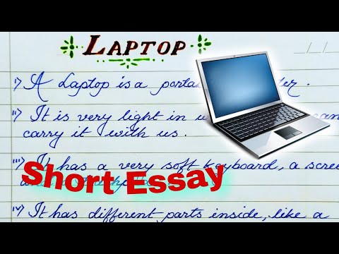 Laptop essay in English | Write essay on Laptop | Laptop information in English | 10 lines on Laptop