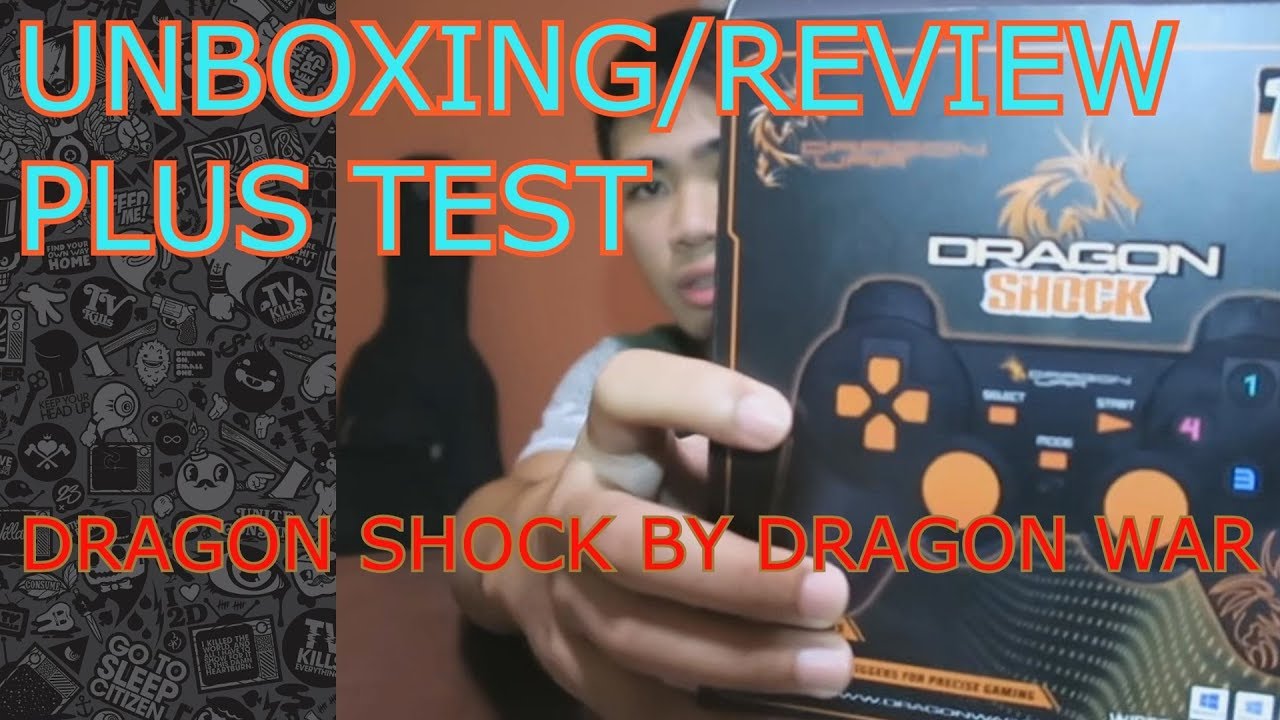 DRAGON WAR DRAGON SHOCK PC CONTROLLER UNBOXING/REVIEW AND TEST