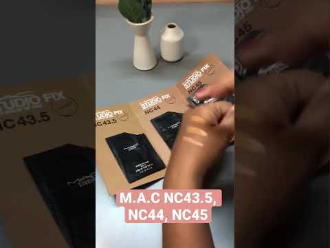 M.A.C Studio Fix Foundation for Dusky skin tone NC43.5 NC44 NC45 #macfoundation #maccosmetics