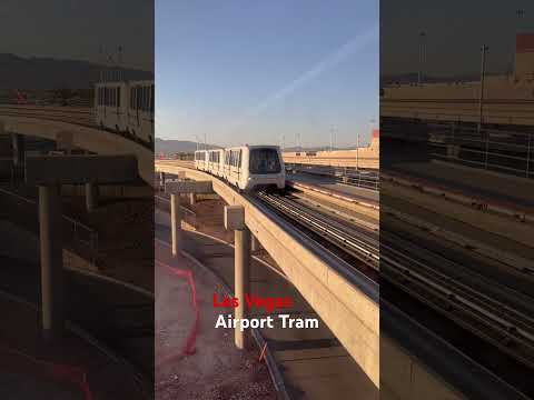 Las Vegas airport tram arrival for baggage claim