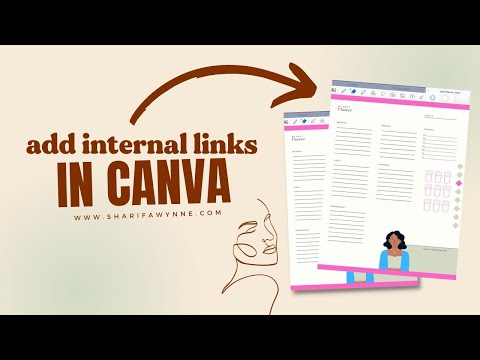 How to add Internal Page Links in Canva
