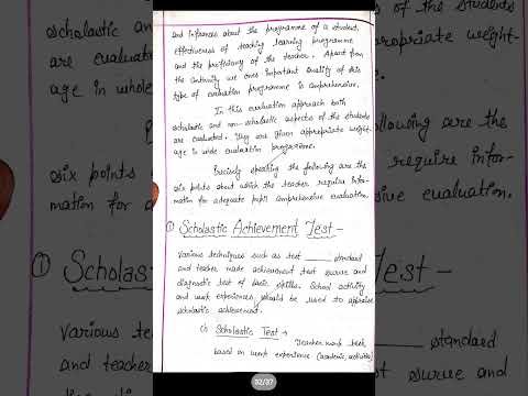 CCE (continuous and comprehensive evaluation) B.Ed.