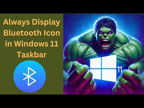 How to Always Display Bluetooth Icon in Windows 11 Taskbar | GearUpWindows Tutorial