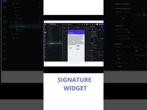 FLUTTERFLOW SIGNATURE WIDGET #flutterflow #videotutorial #flutter #shorts #signature