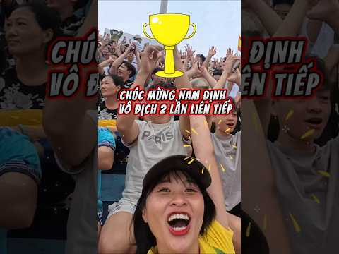 Chúc mừng Thép Xanh Nam Định. Cùng chúng mình trải nghiệm vô địch trên sân Thiên Trường! #vleague
