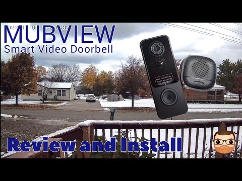 MUBVIEW Wireless Doorbell Camera with Chime Review and Installation. #wirelesscamera #wificamera