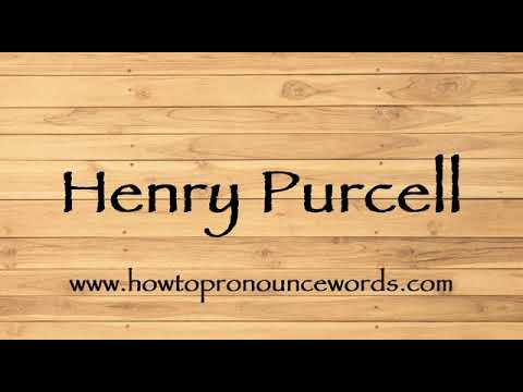 How To Pronounce Henry Purcell ? How To say Henry Purcell New Video